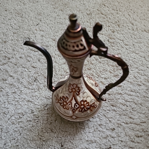 ibrik | Accents | Stunning Vtg Handmade Copper Ibrik Folk Art Pitcher ...